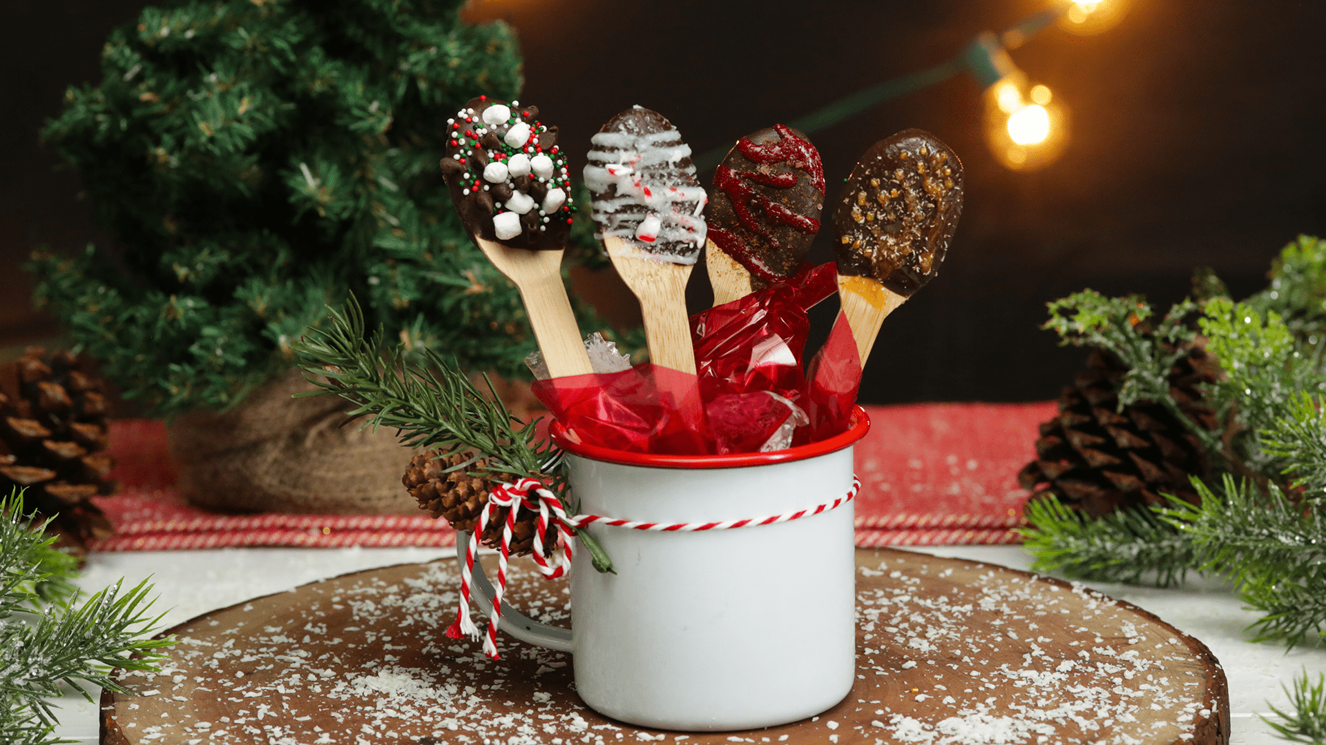 Holiday Hot Chocolate Spoons | Tastemade