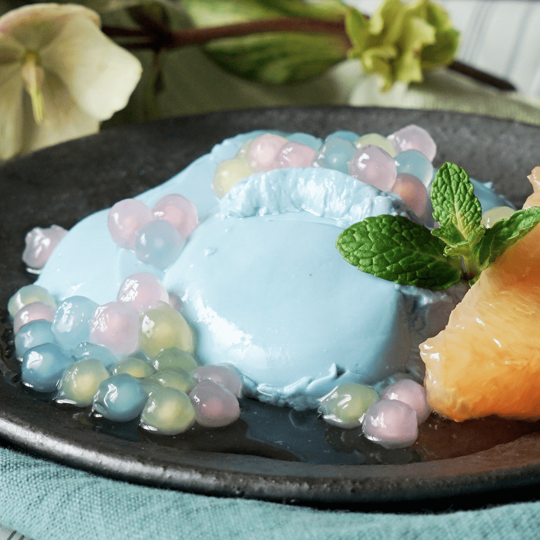 Butterfly Pea Flower Panna Cotta | Tastemade