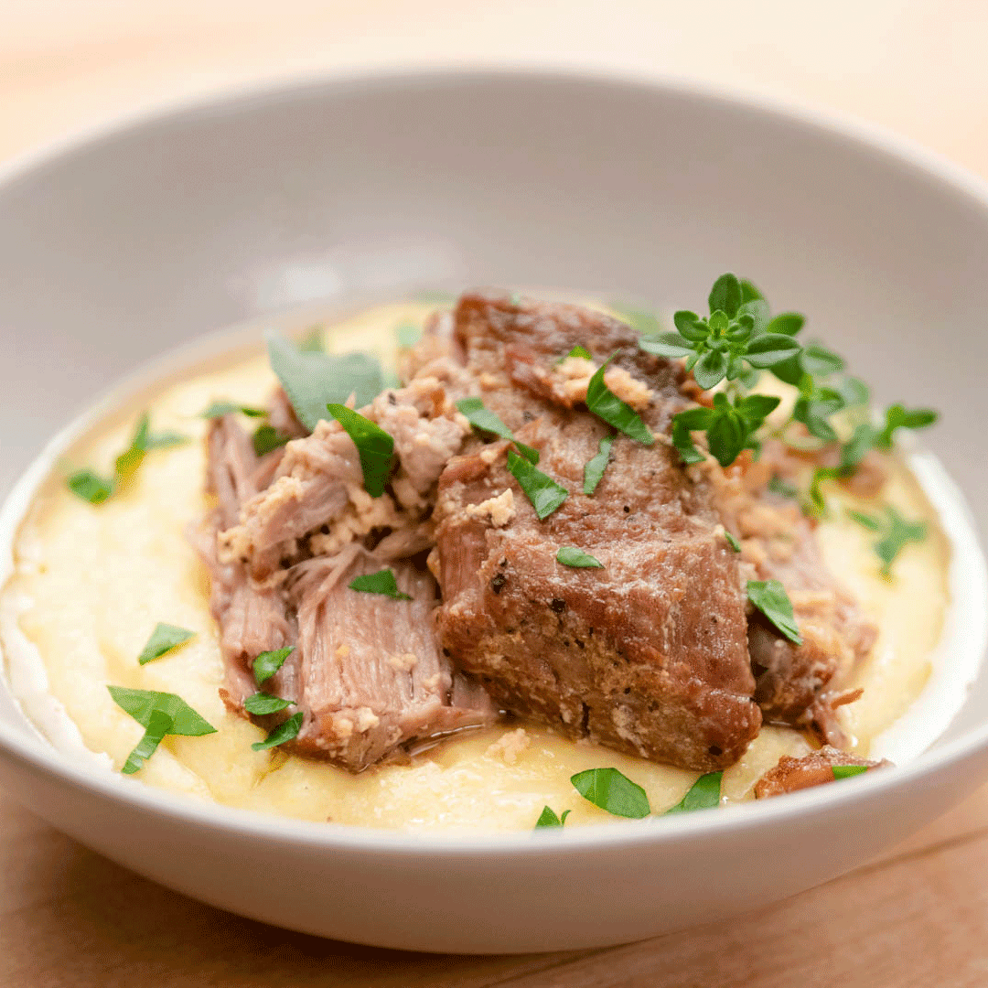 Milk Braised Pork With Polenta & Sage | Tastemade