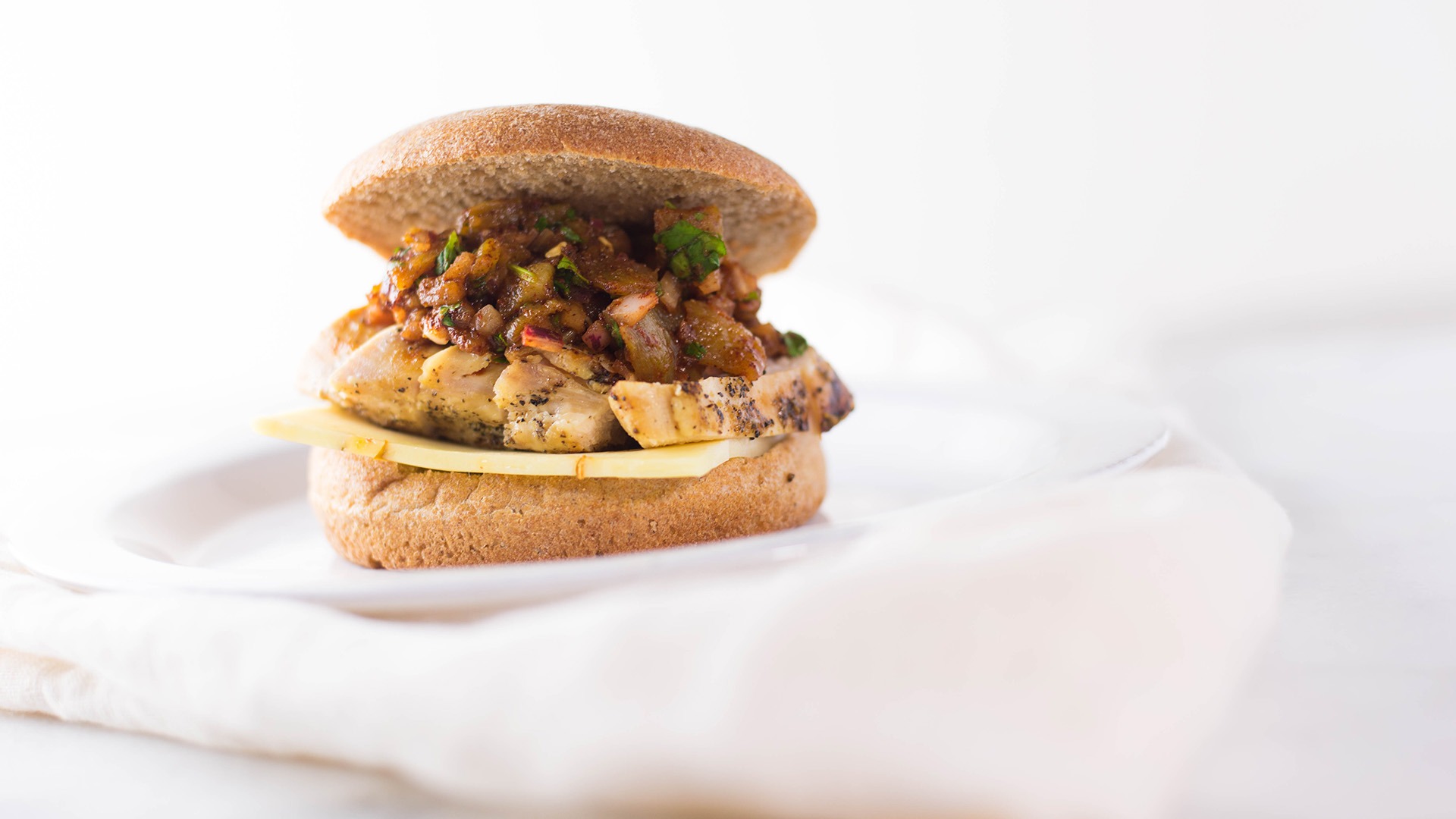 Green Chile Grilled Chicken Burgers | Tastemade