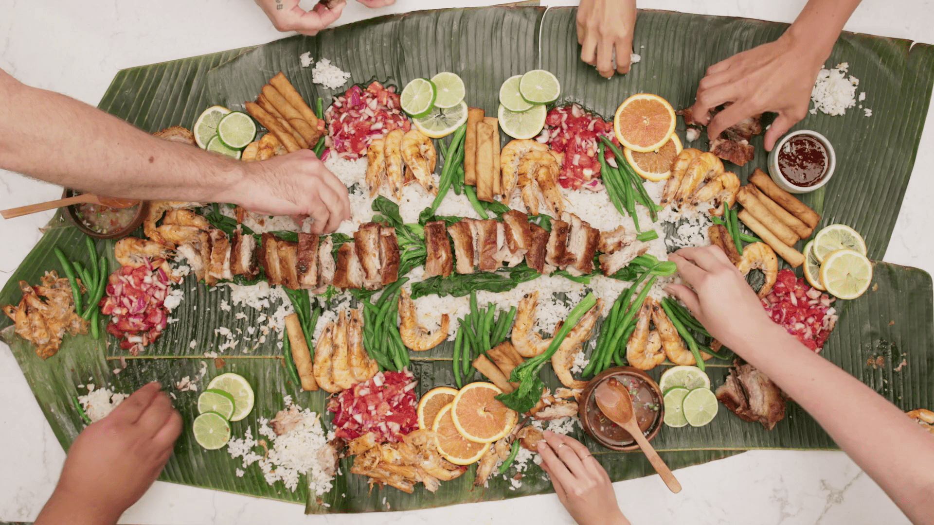 Filipino Kamayan Meal | Tastemade