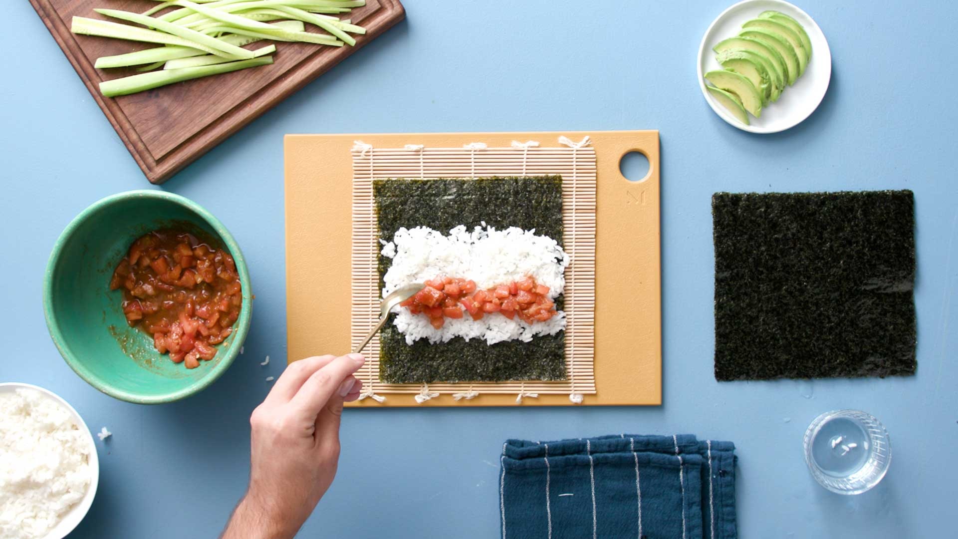 Spicy Tomato "Tuna" Sushi | Tastemade