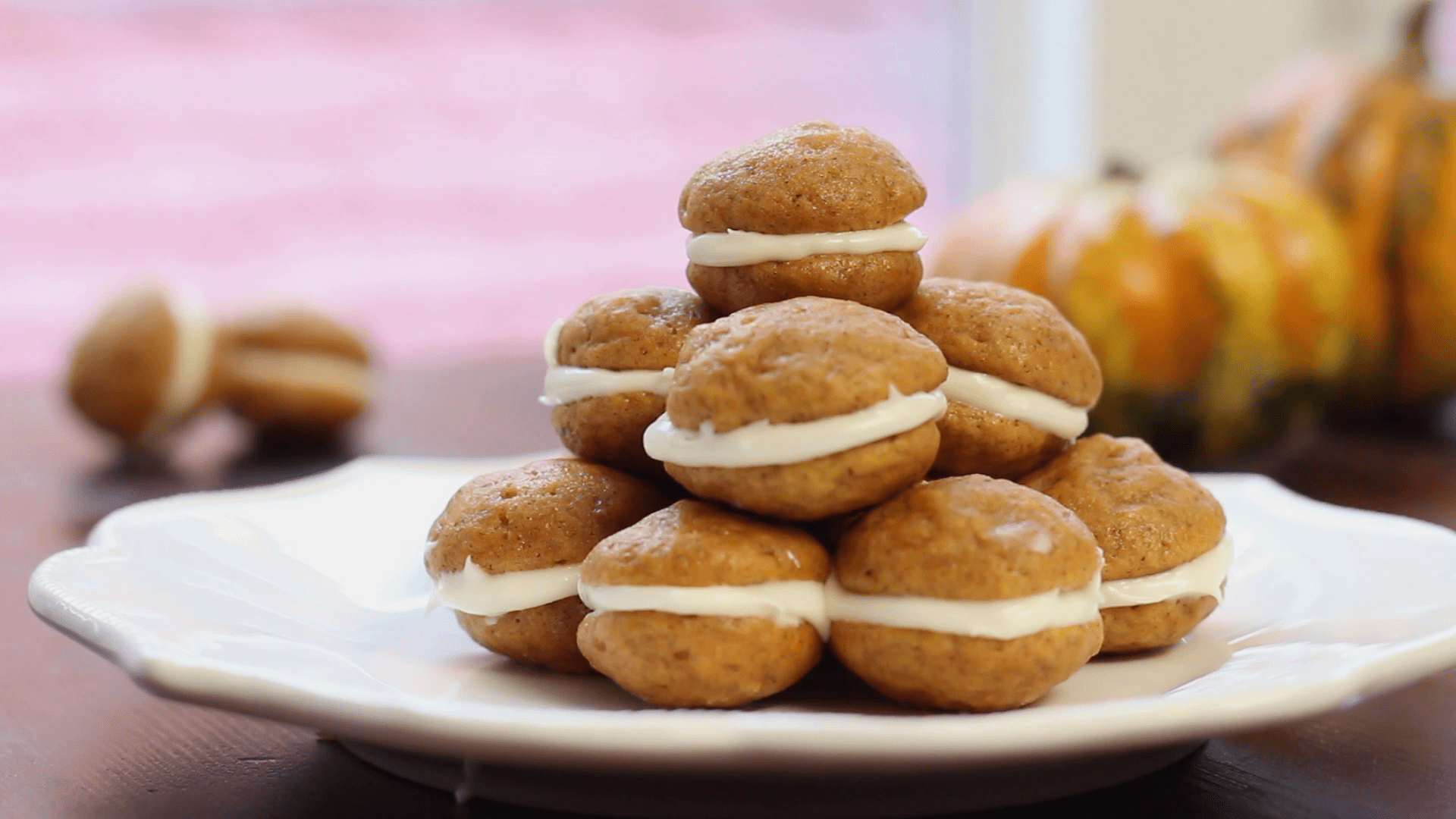 Mini Pumpkin Whoopie Pies | Tastemade