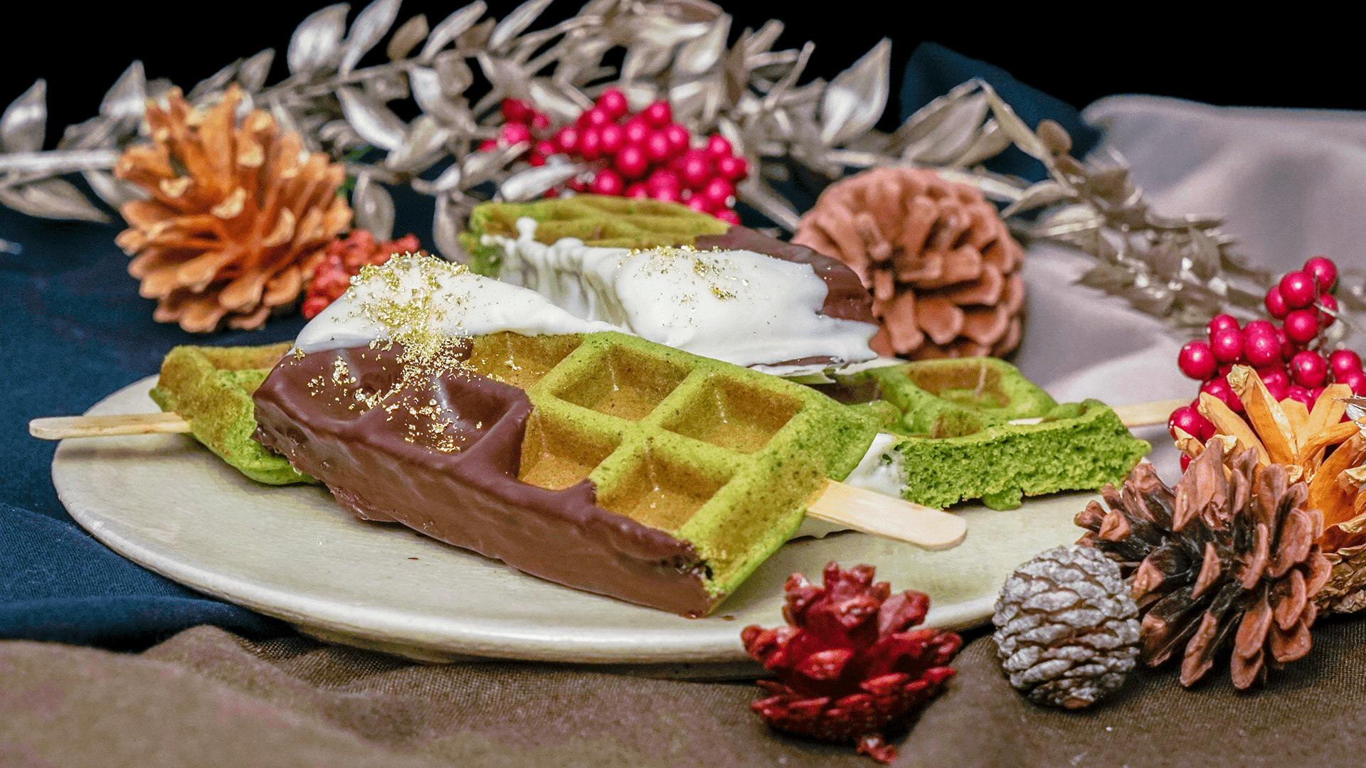 Matcha Waffle Sticks | Tastemade