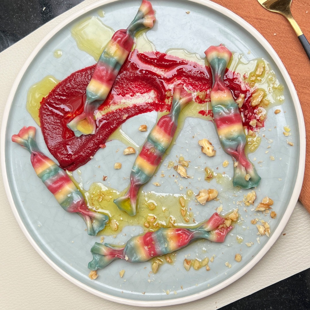 Rainbow Pasta Candy | Tastemade