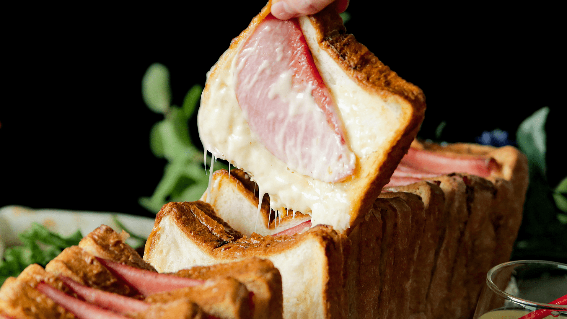 Ham & Cheese Pull-Apart Sandwich | Tastemade