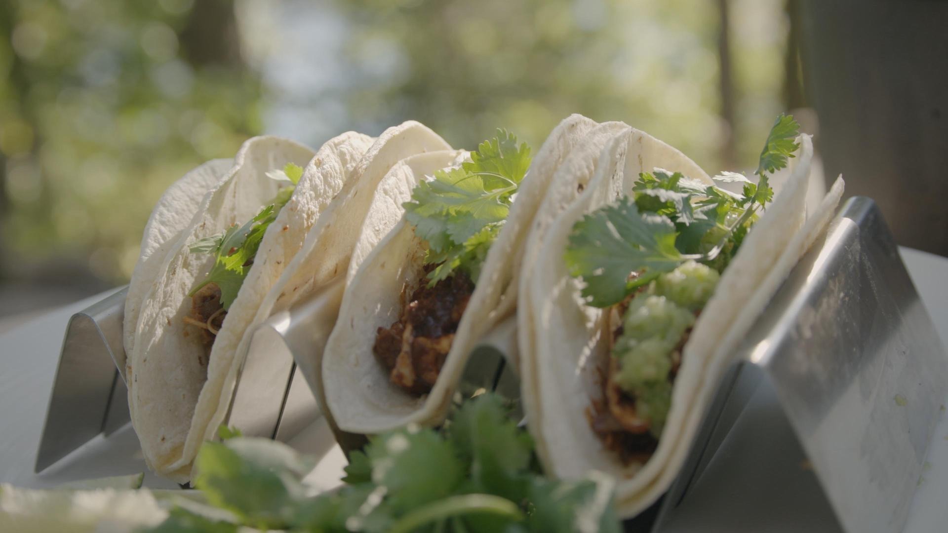 Red Chile Rabbit Tacos with Tomatillo Salsa | Tastemade