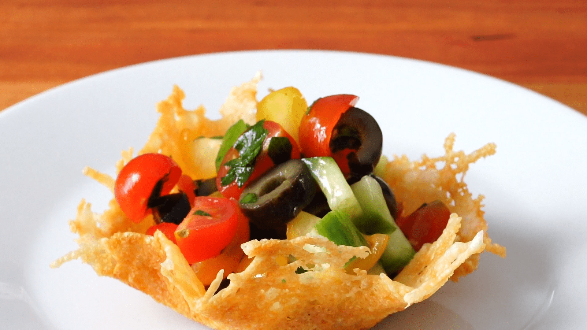 Mini Salad Cheese Bowls | Tastemade