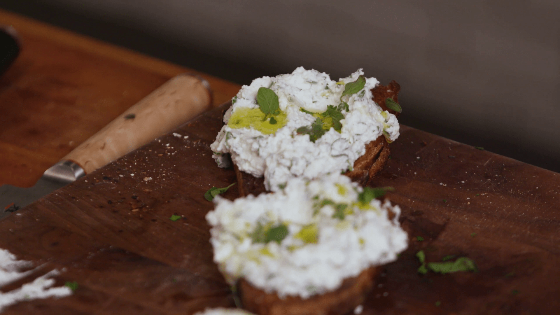 Bruschetta with Herb Ricotta | Tastemade