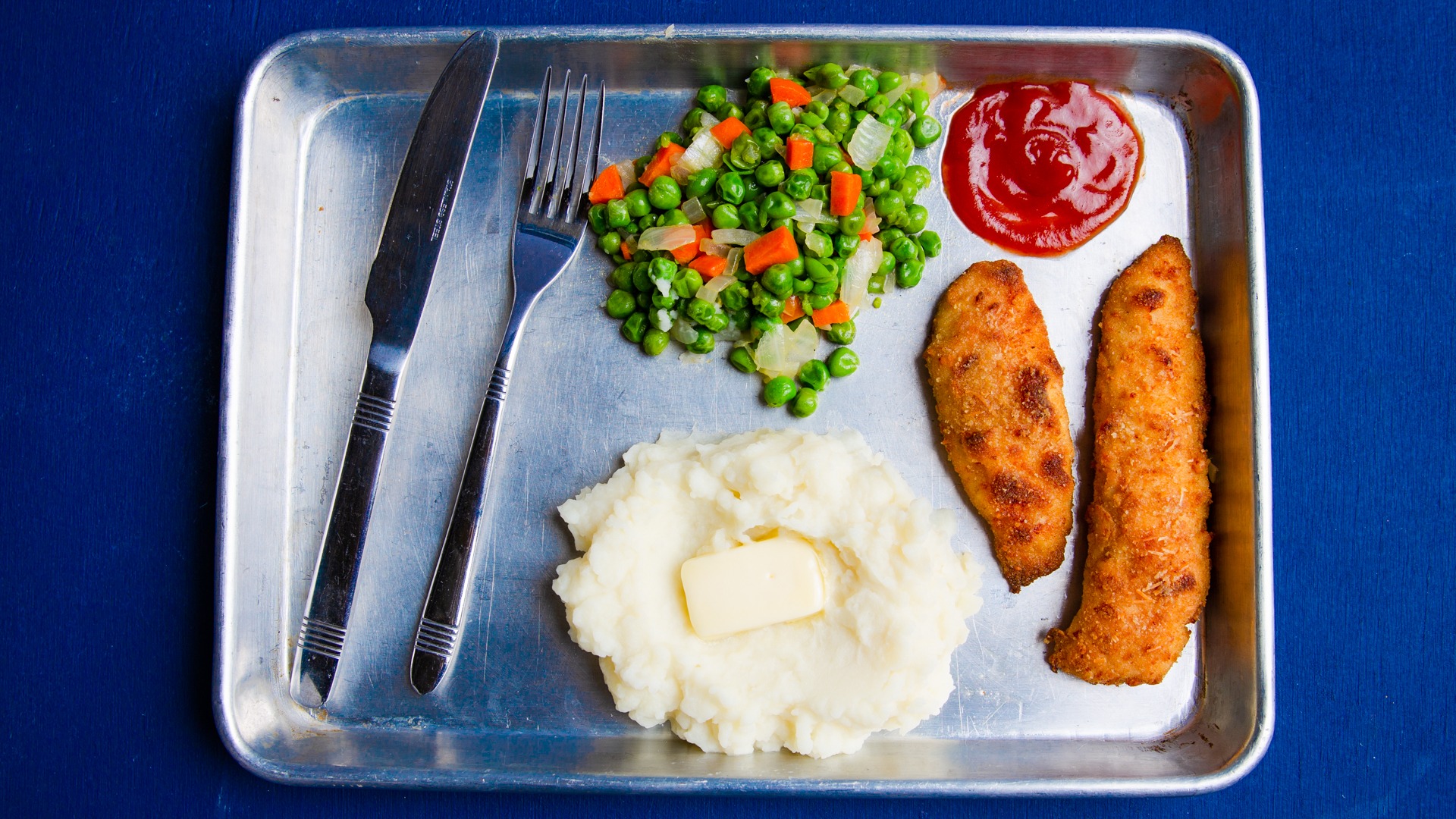 Chicken Fingers with Mashed Potatoes & Vegetables | Tastemade