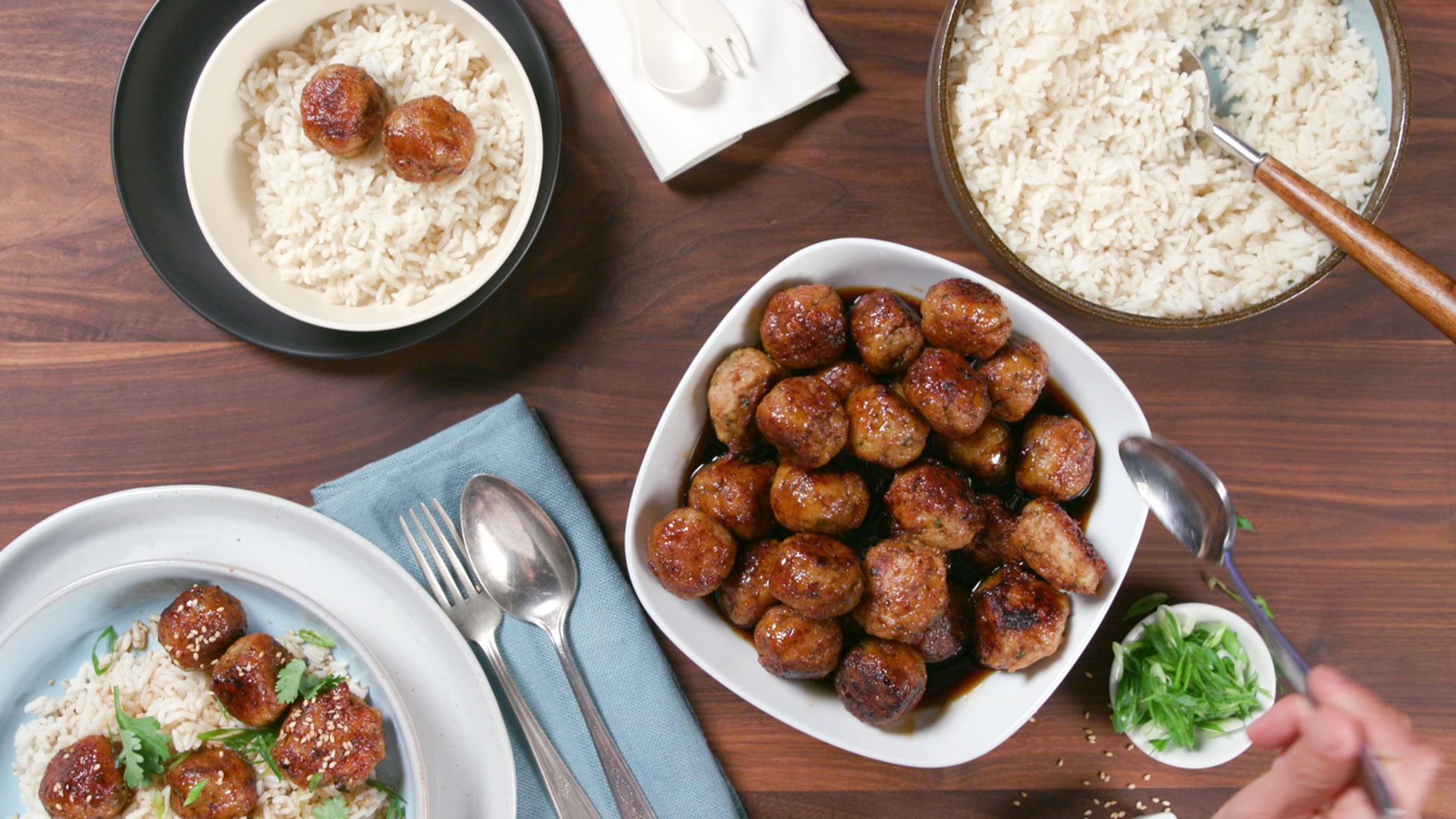 Teriyaki Chicken Meatballs | Tastemade