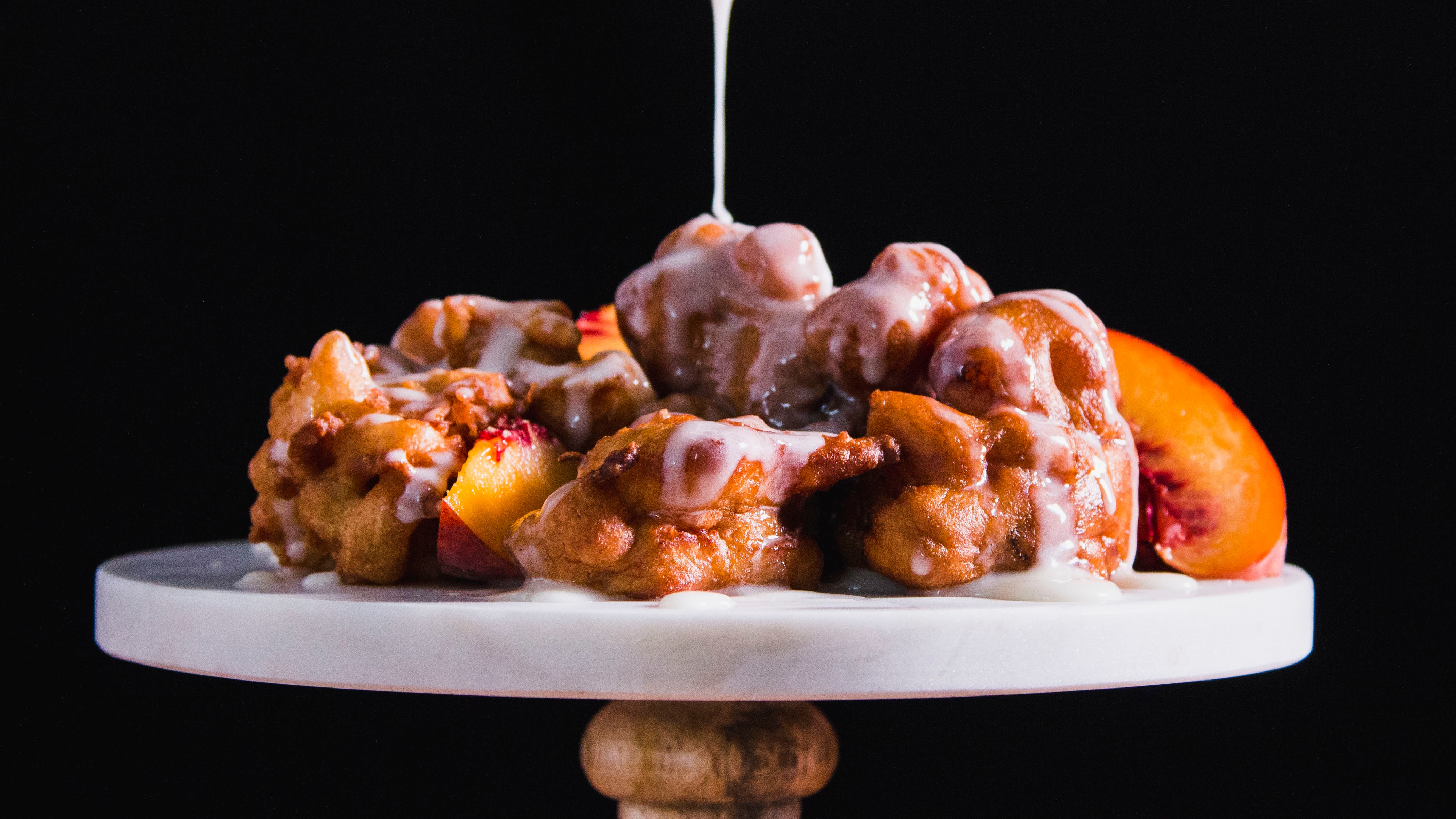 Peaches n' Cream Fritters | Tastemade
