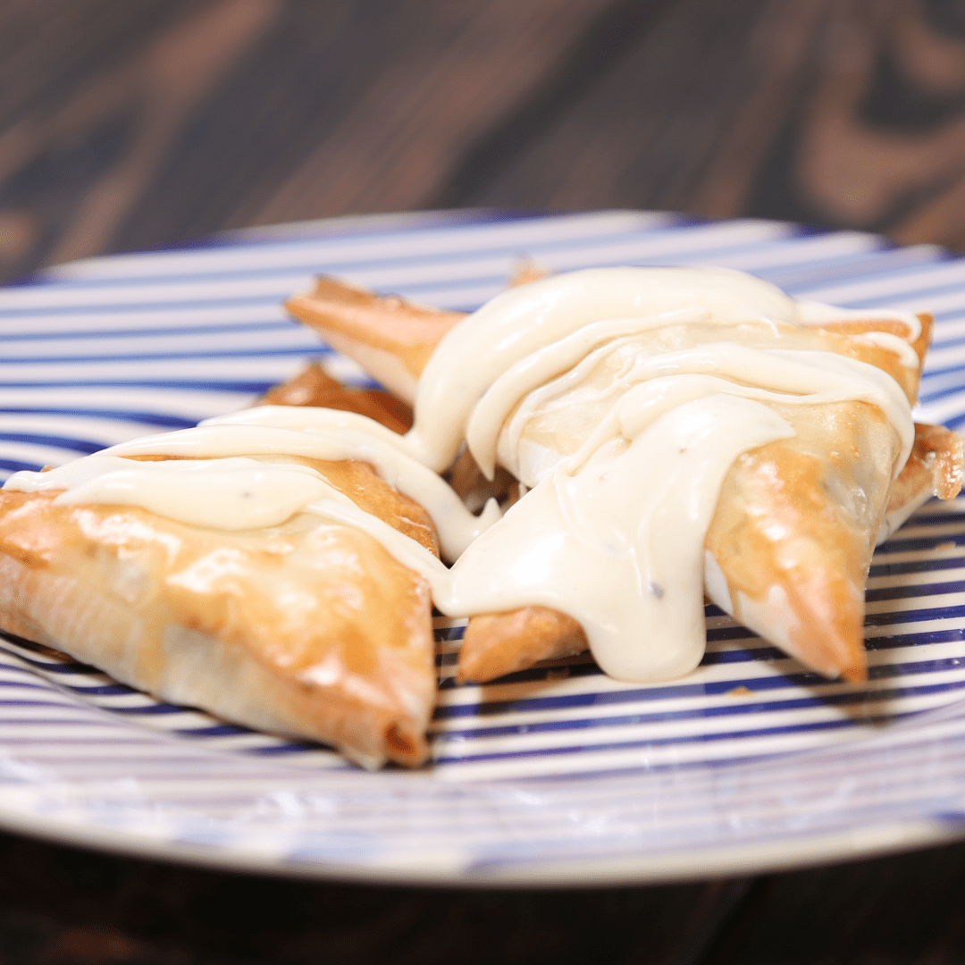 Cheesy Spinach Samosas | Tastemade