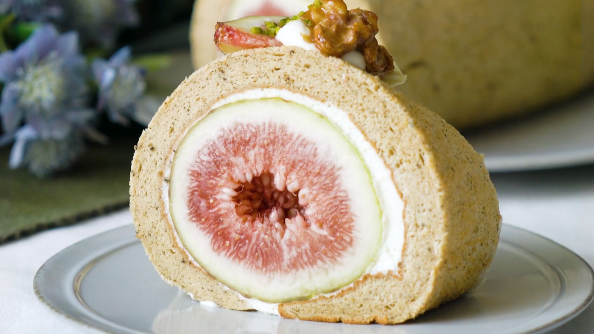 Whole Fig Roll Cake | Tastemade