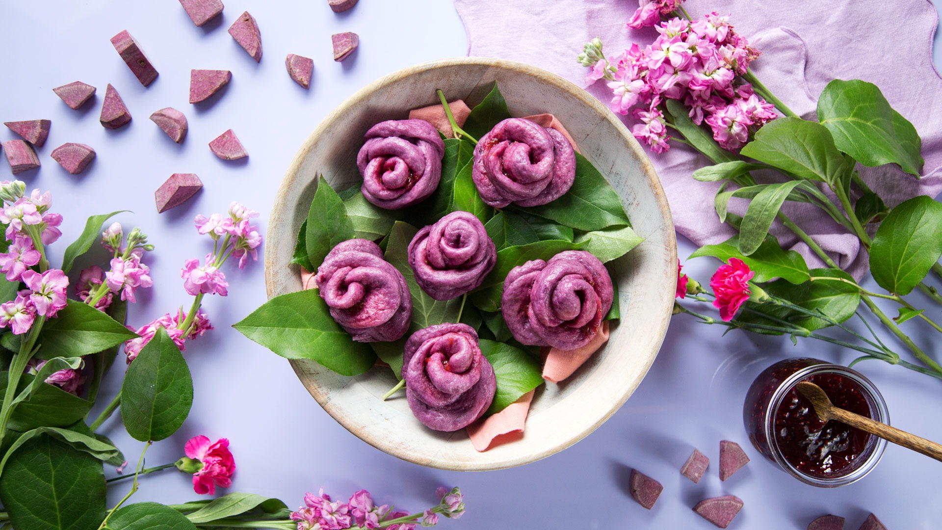 Jam-Filled Rose Buns | Tastemade Jam-Filled Rose Buns | Tastemade