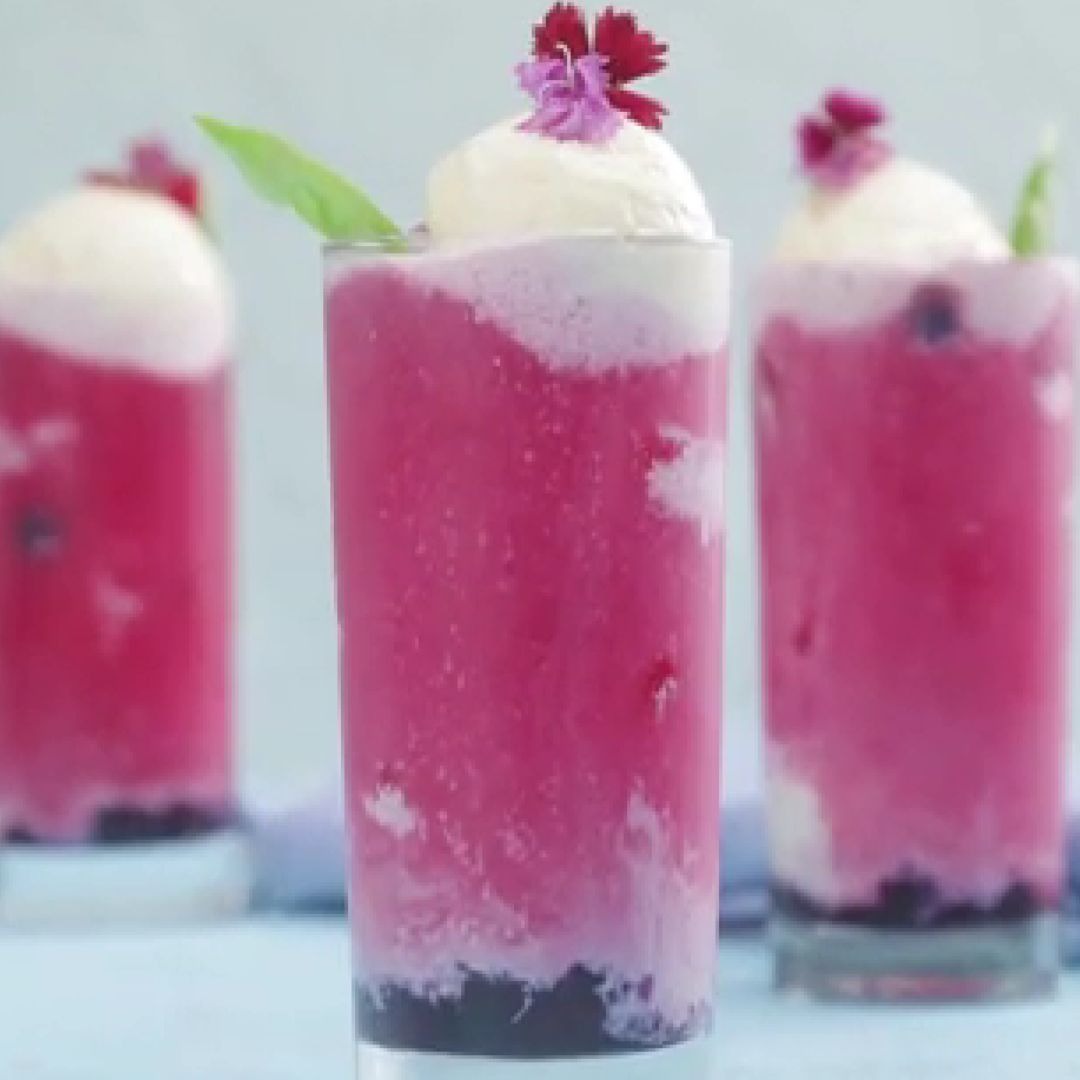 Blueberry Lemonade Float | Tastemade