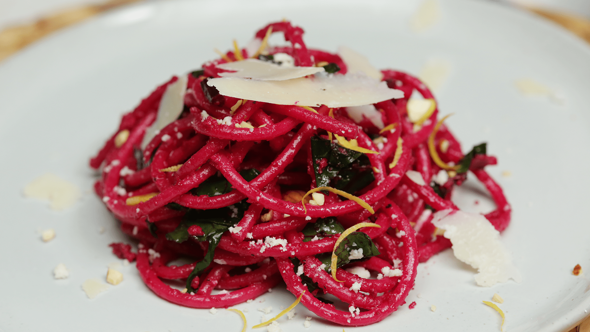 Roasted Beet Almond Spaghetti | Tastemade
