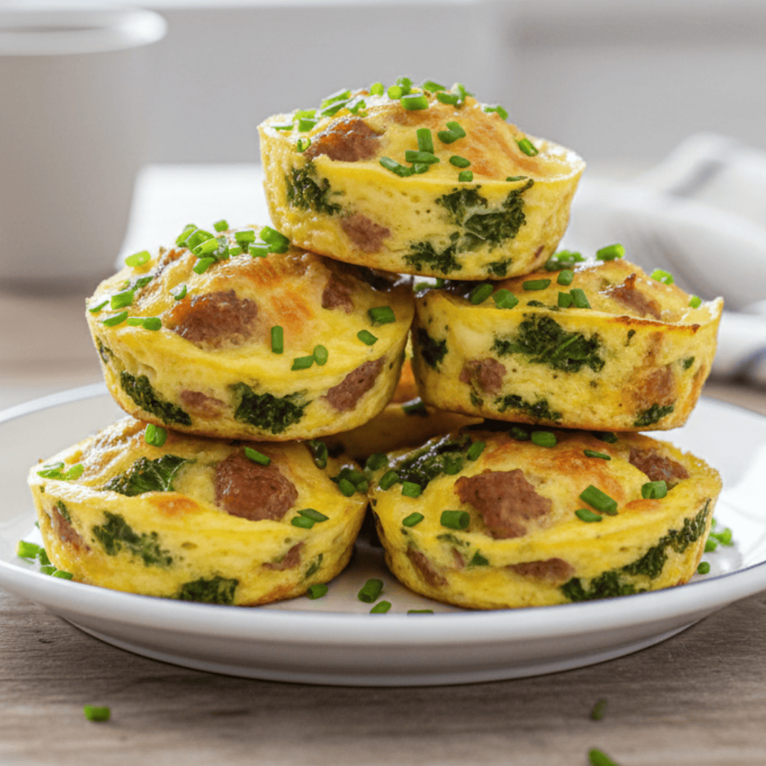 Sausage, Kale, and Gouda Egg Bites | Tastemade