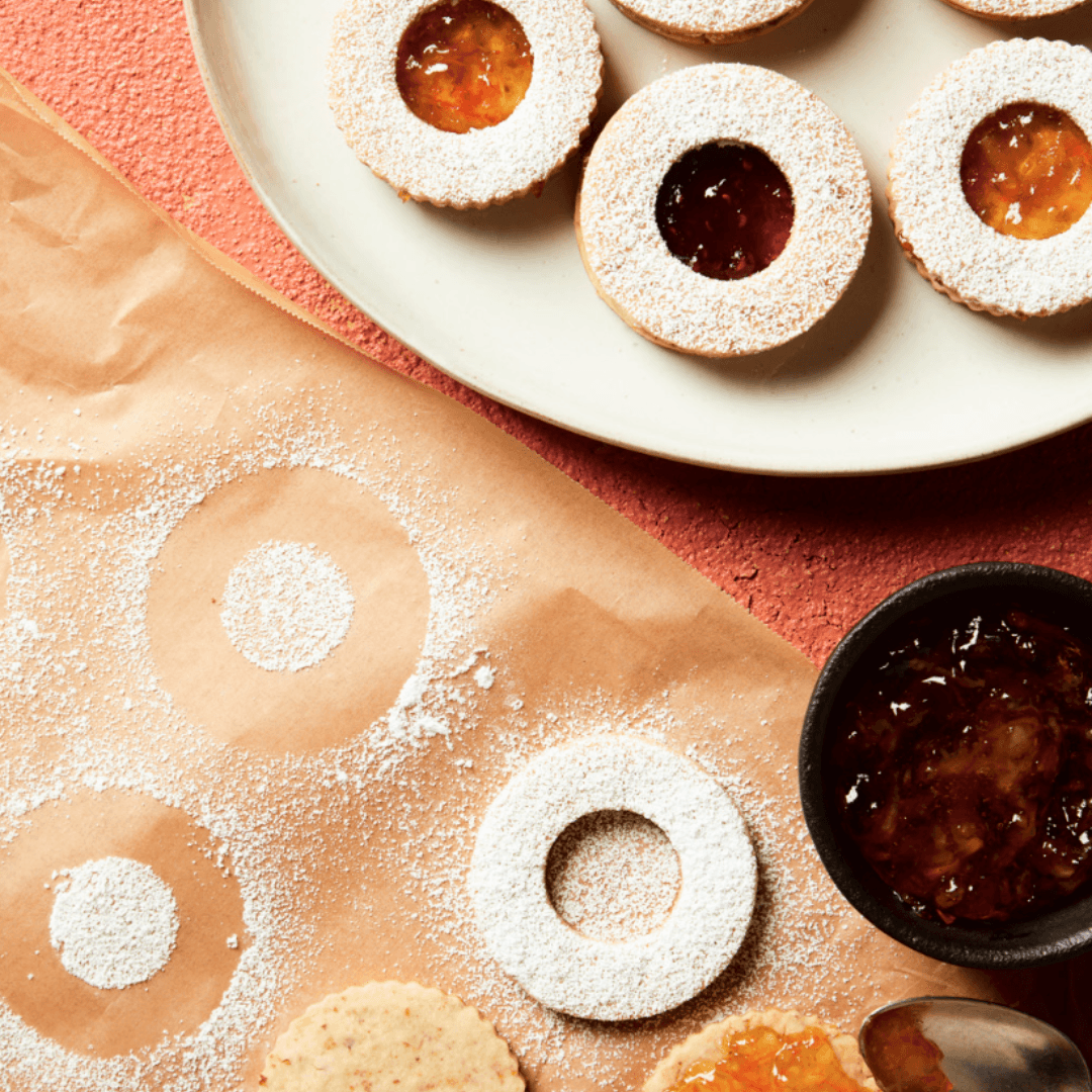 Walnut Linzer Cookies with Jam Filling | Tastemade