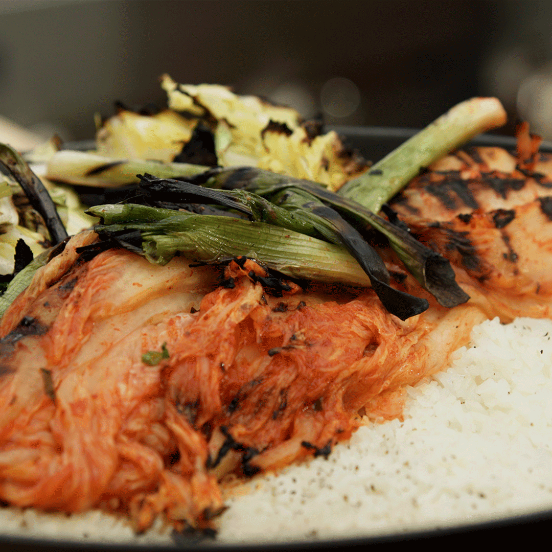 Crispy Rice with Grilled Kimchi | Tastemade