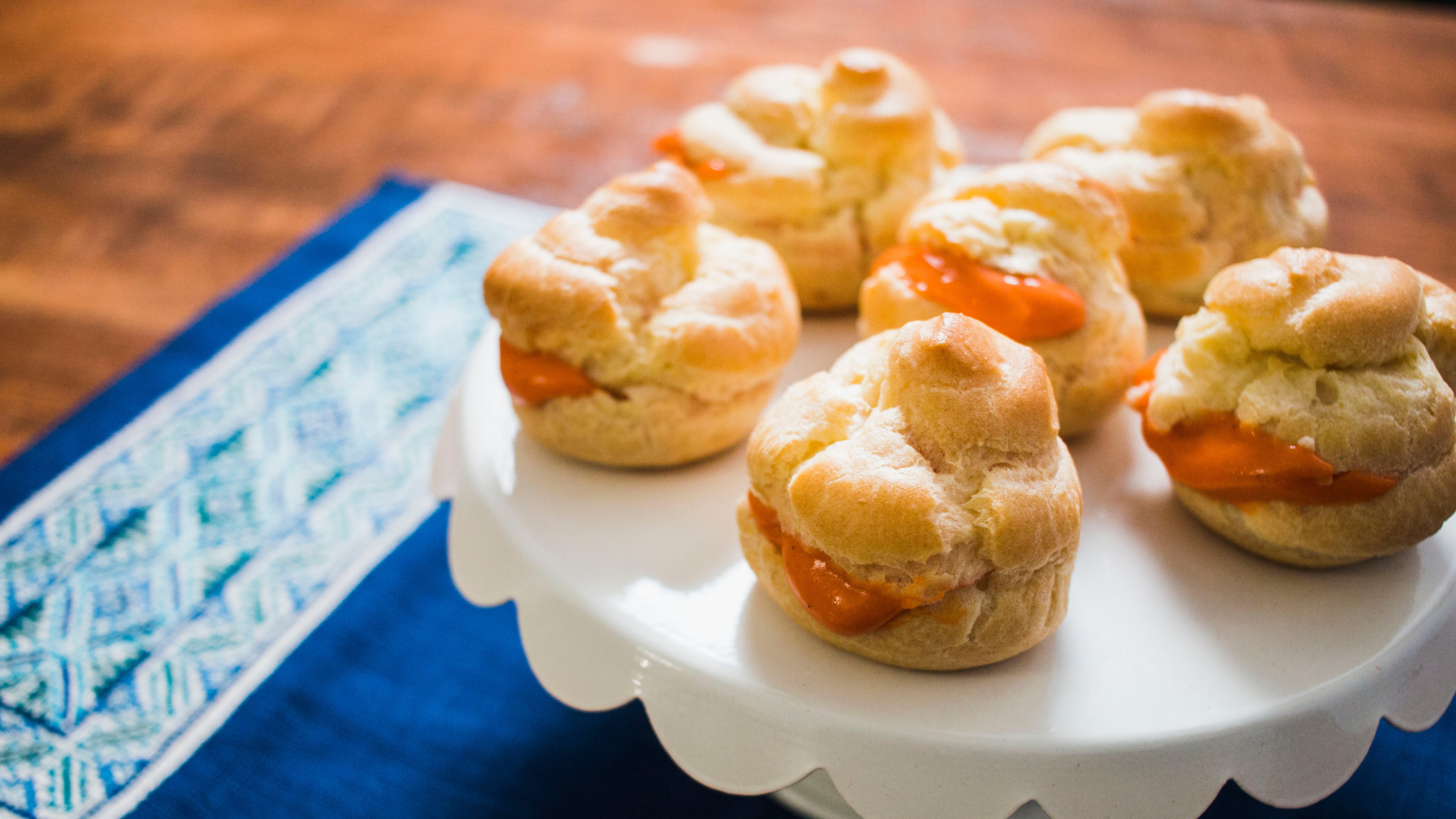 Thai Tea Cream Puffs | Tastemade