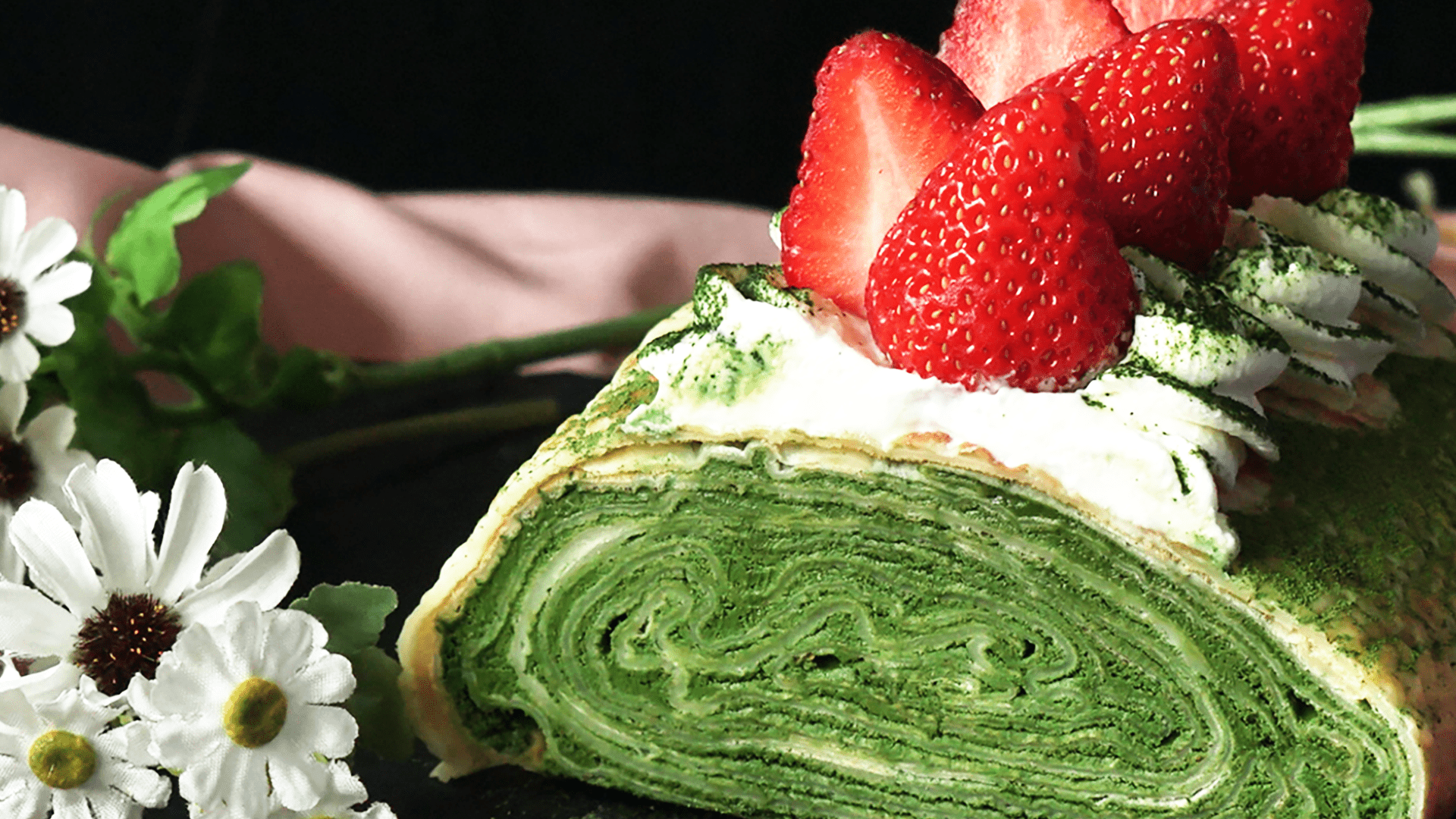 Rich Matcha Crepe Roll | Tastemade