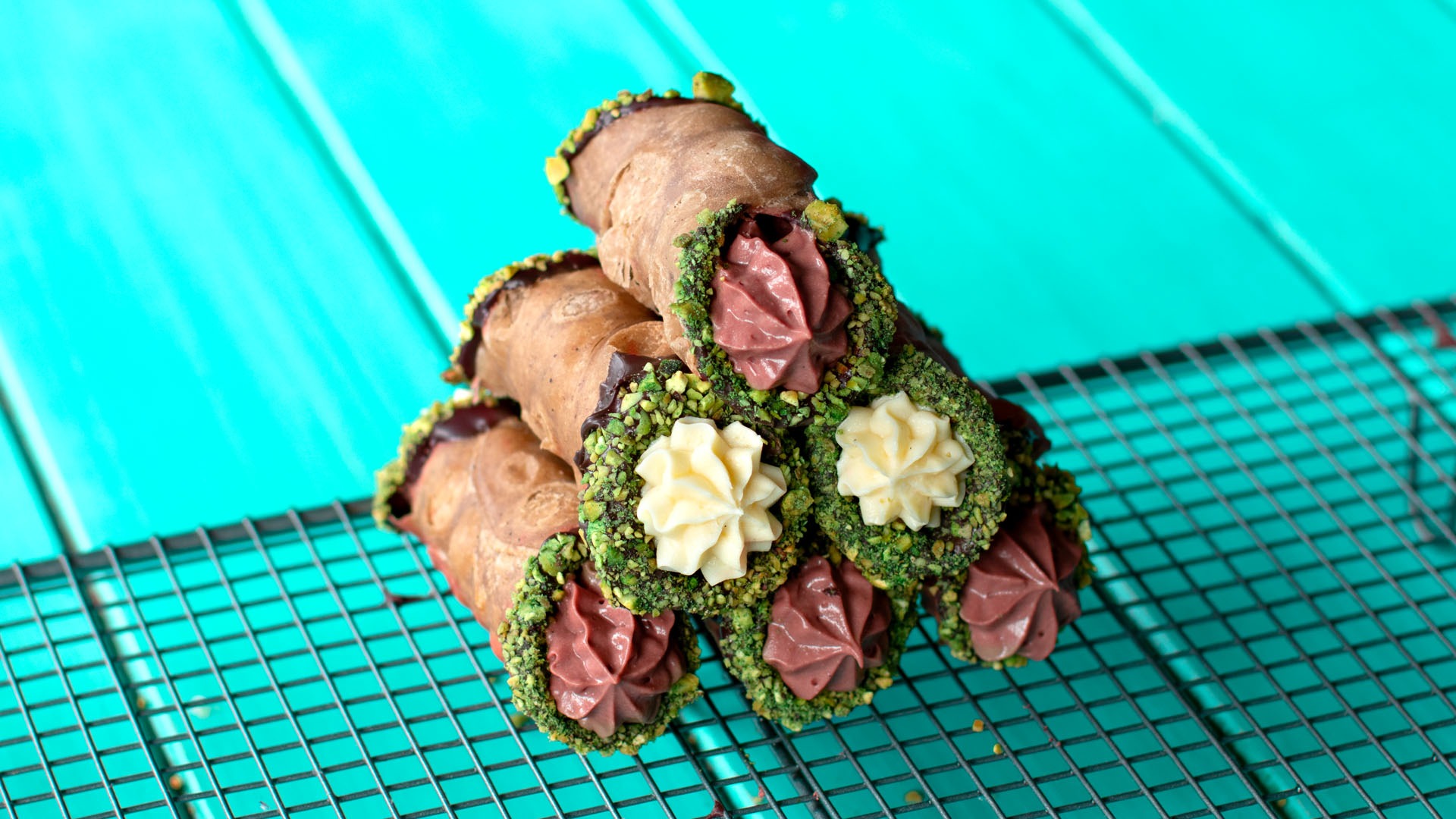 Two Toned Cannolis | Tastemade