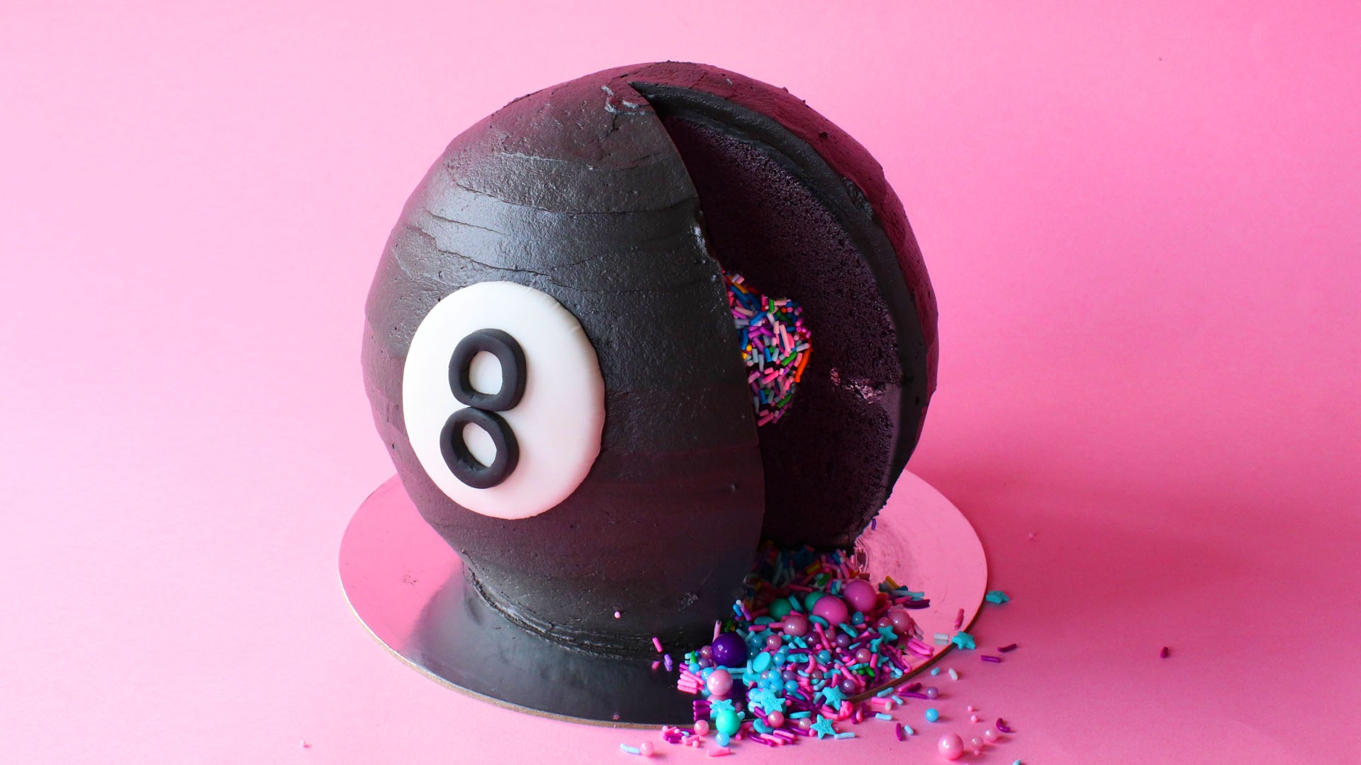 Magic 8 Ball Cake | Tastemade