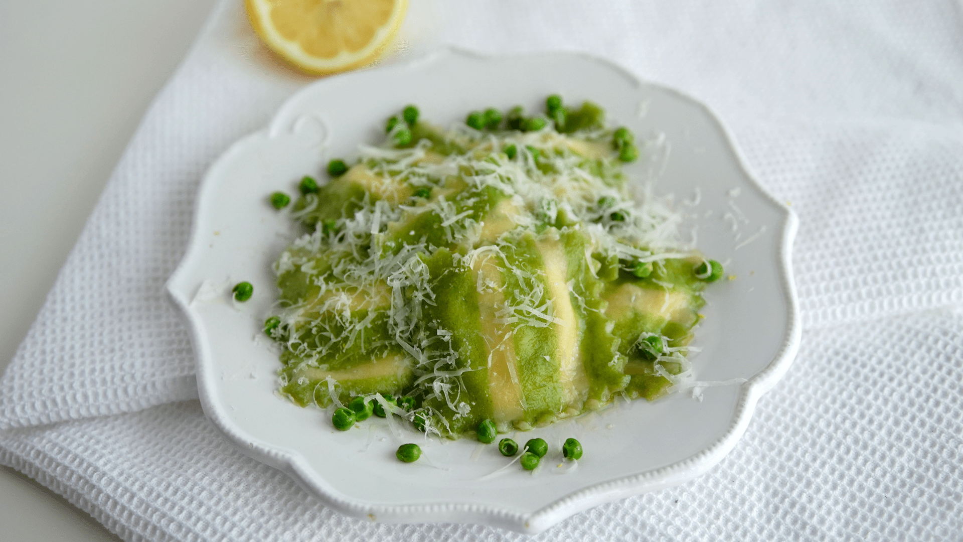 Pea & Ricotta Striped Ravioli | Tastemade