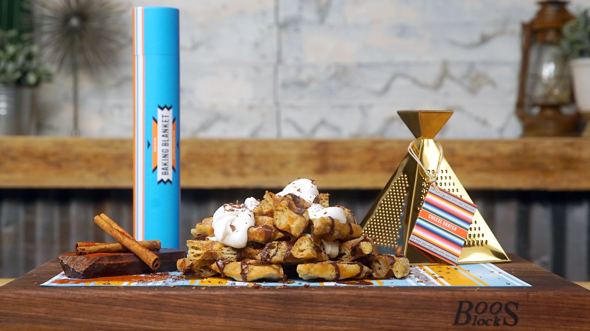 Churro Waffle Nachos | Tastemade