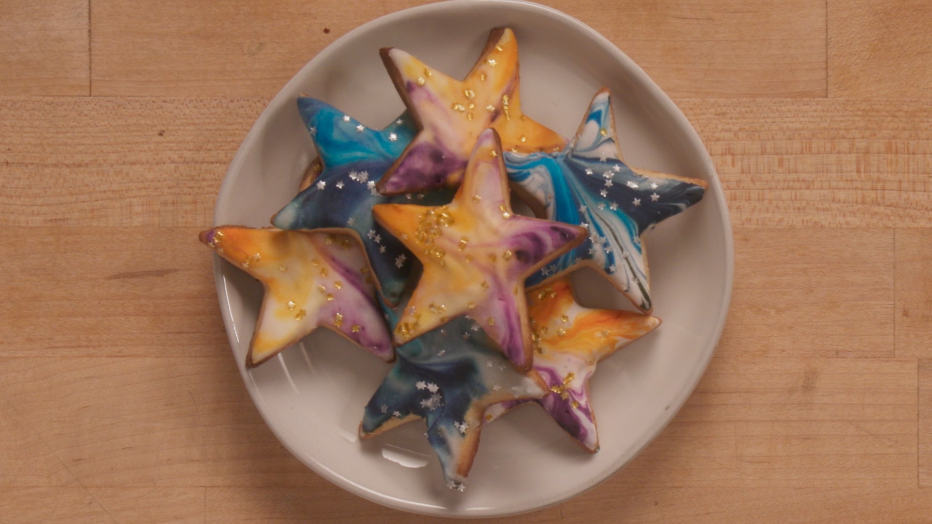 Marble Glazed Sugar Cookies | Tastemade