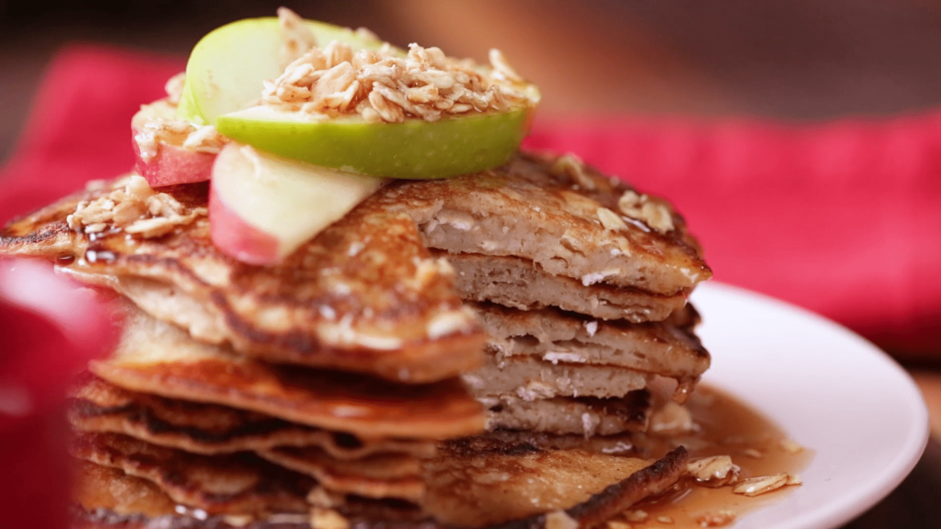 Apple Crisp Pancakes | Tastemade