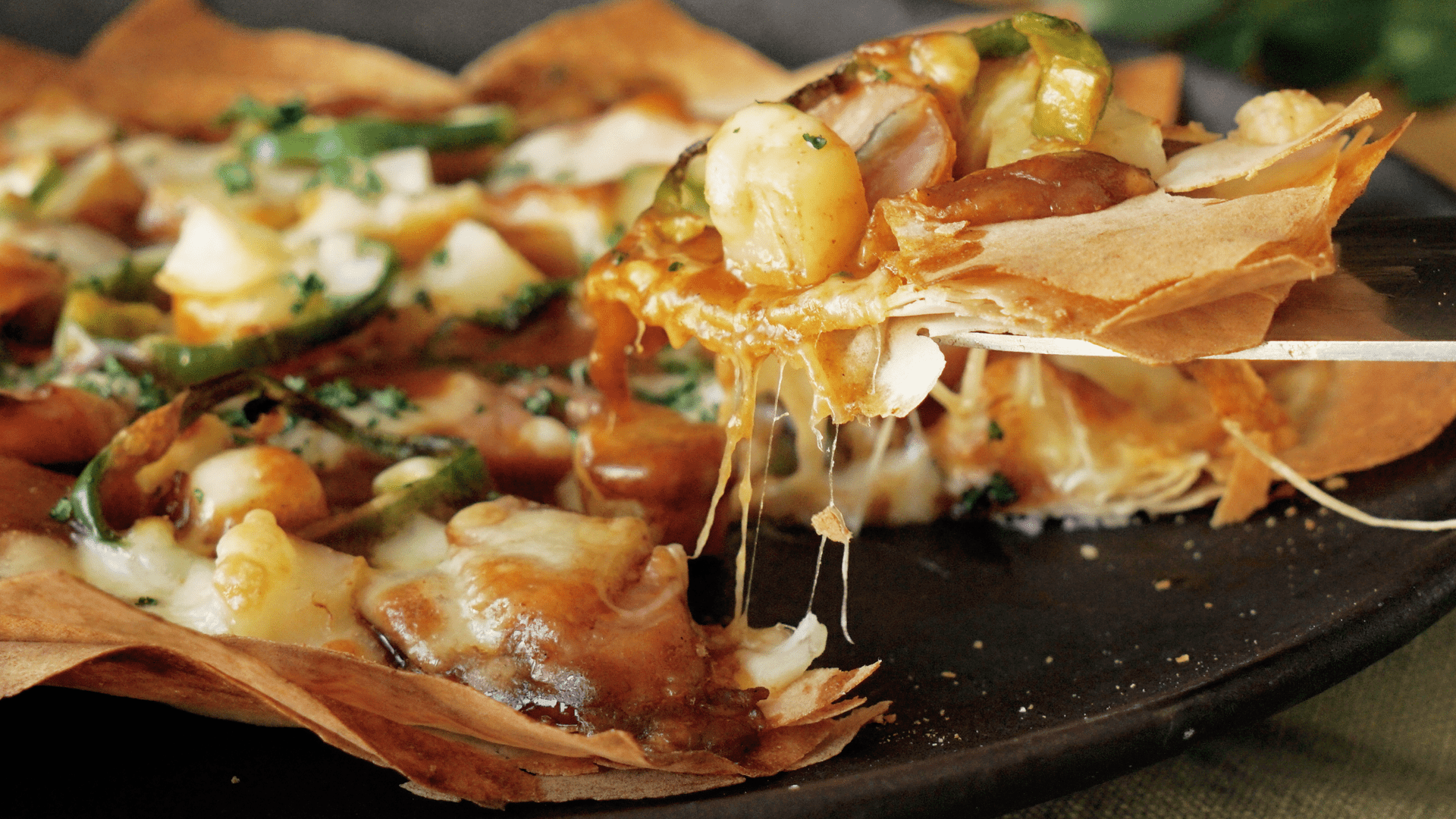 Spring Roll Wrapper Curry Pizza | Tastemade