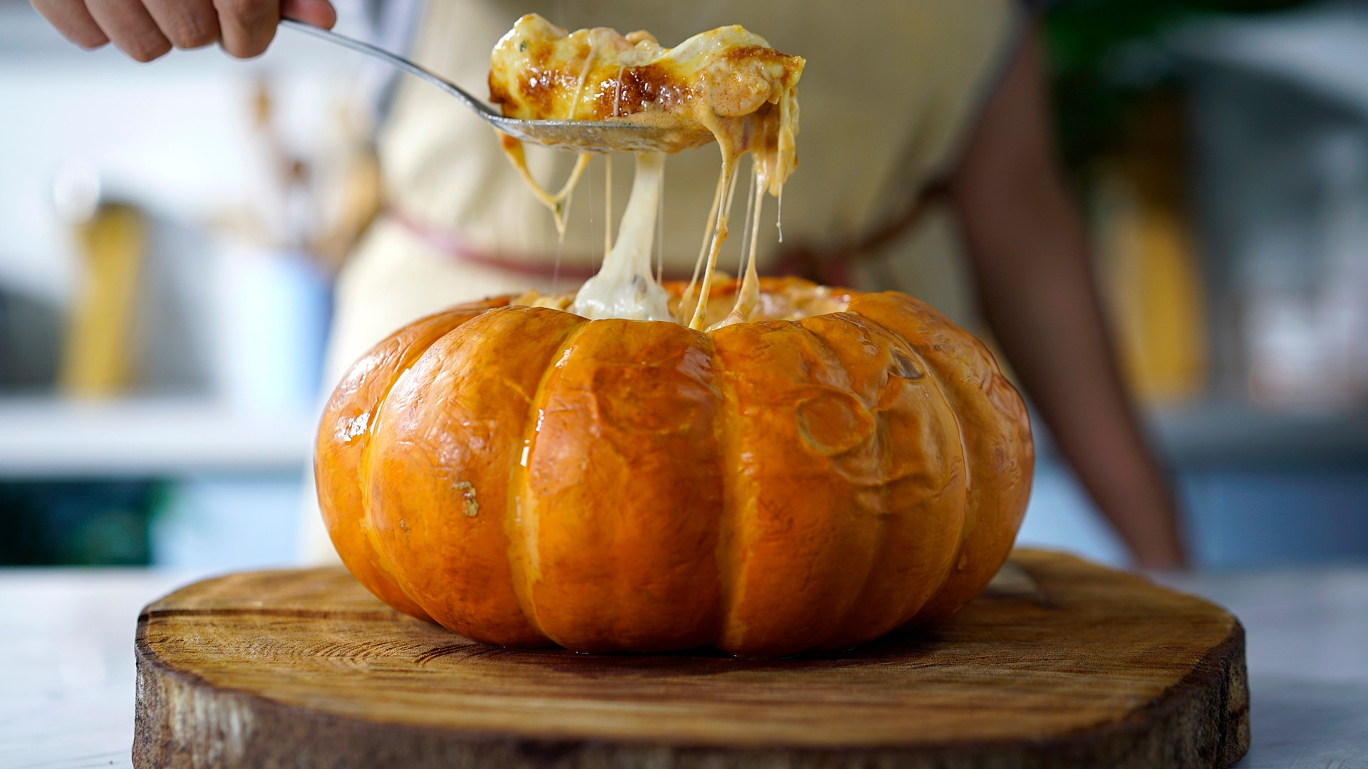 Shrimp-stuffed Pumpkin | Tastemade
