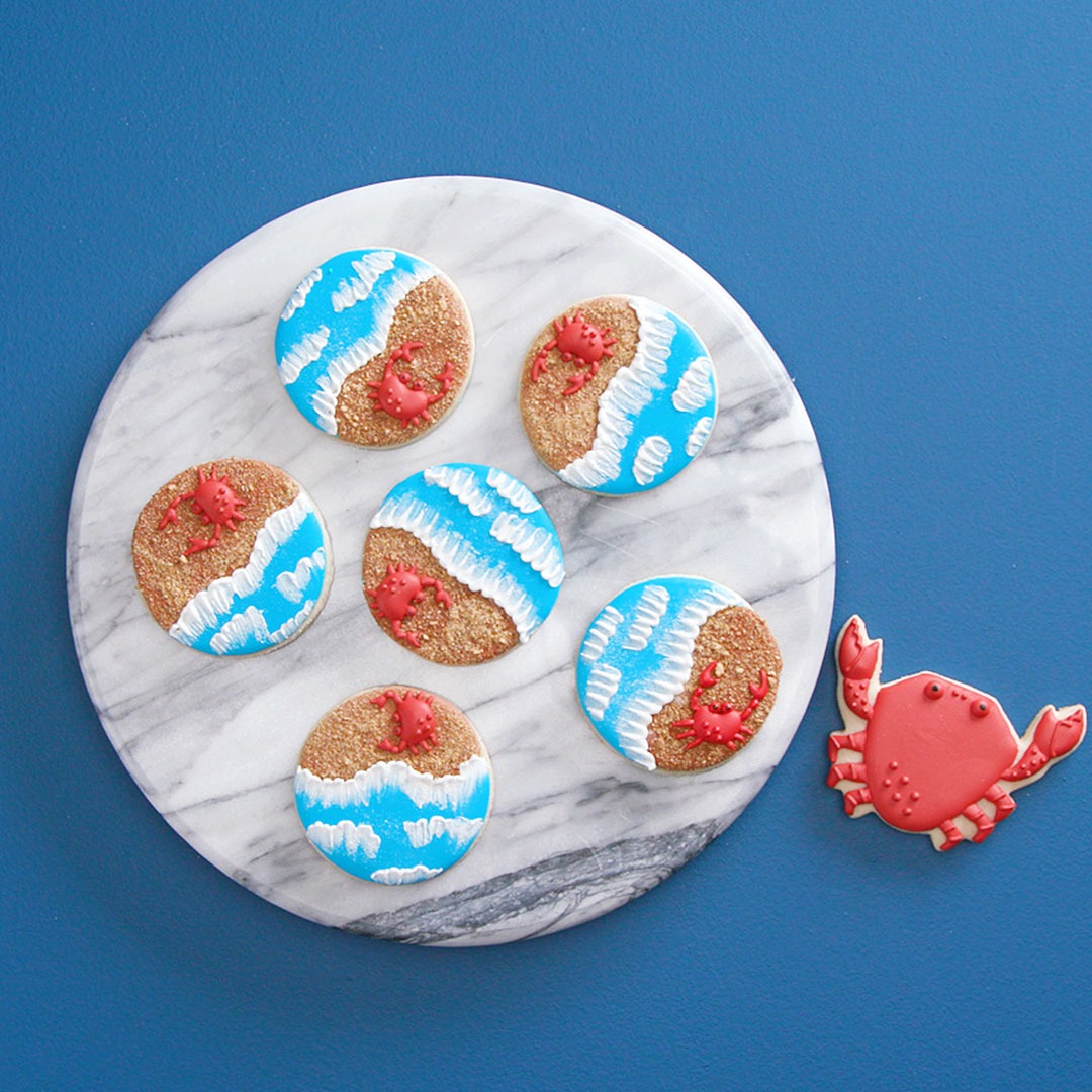 Crab on Beach Sugar Cookies | Tastemade
