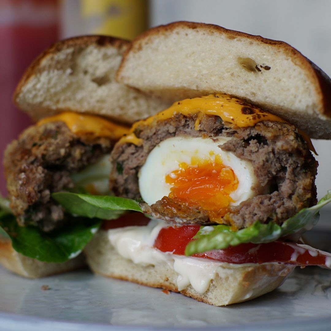 Scotch Egg Burger | Tastemade
