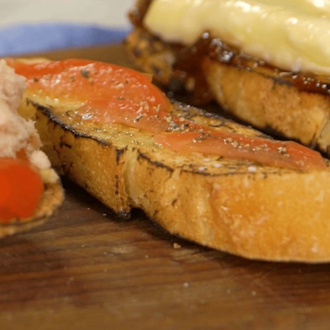 Garlic and Tomato Tostas | Tastemade