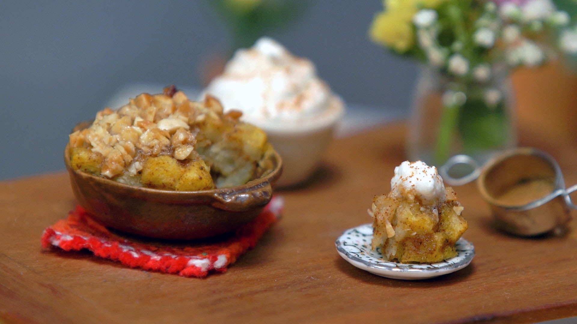 Tiny Pumpkin Bread Pudding | Tastemade