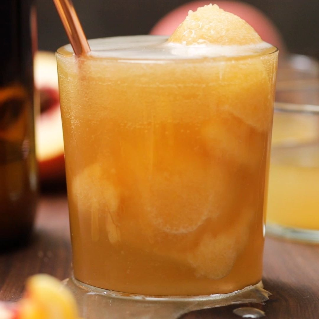 Peach Ginger Floats | Tastemade