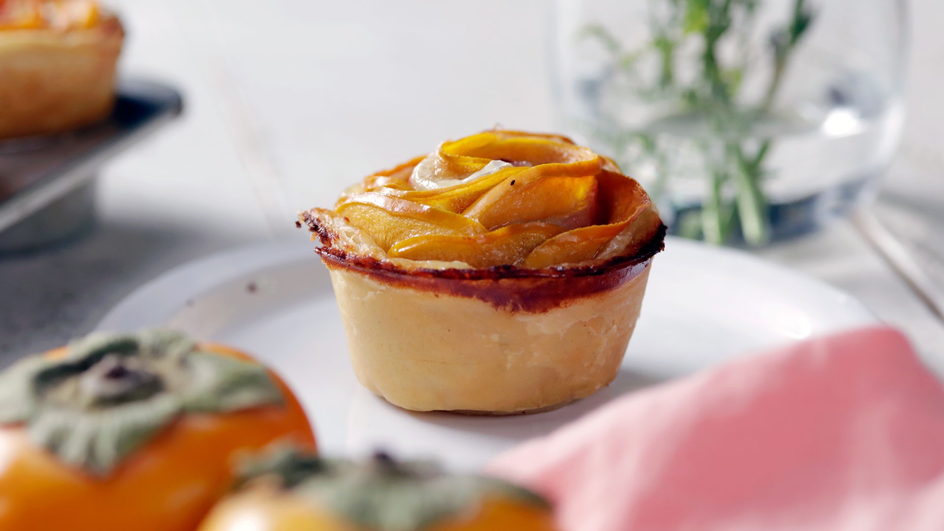 Savory Persimmon Roses | Tastemade