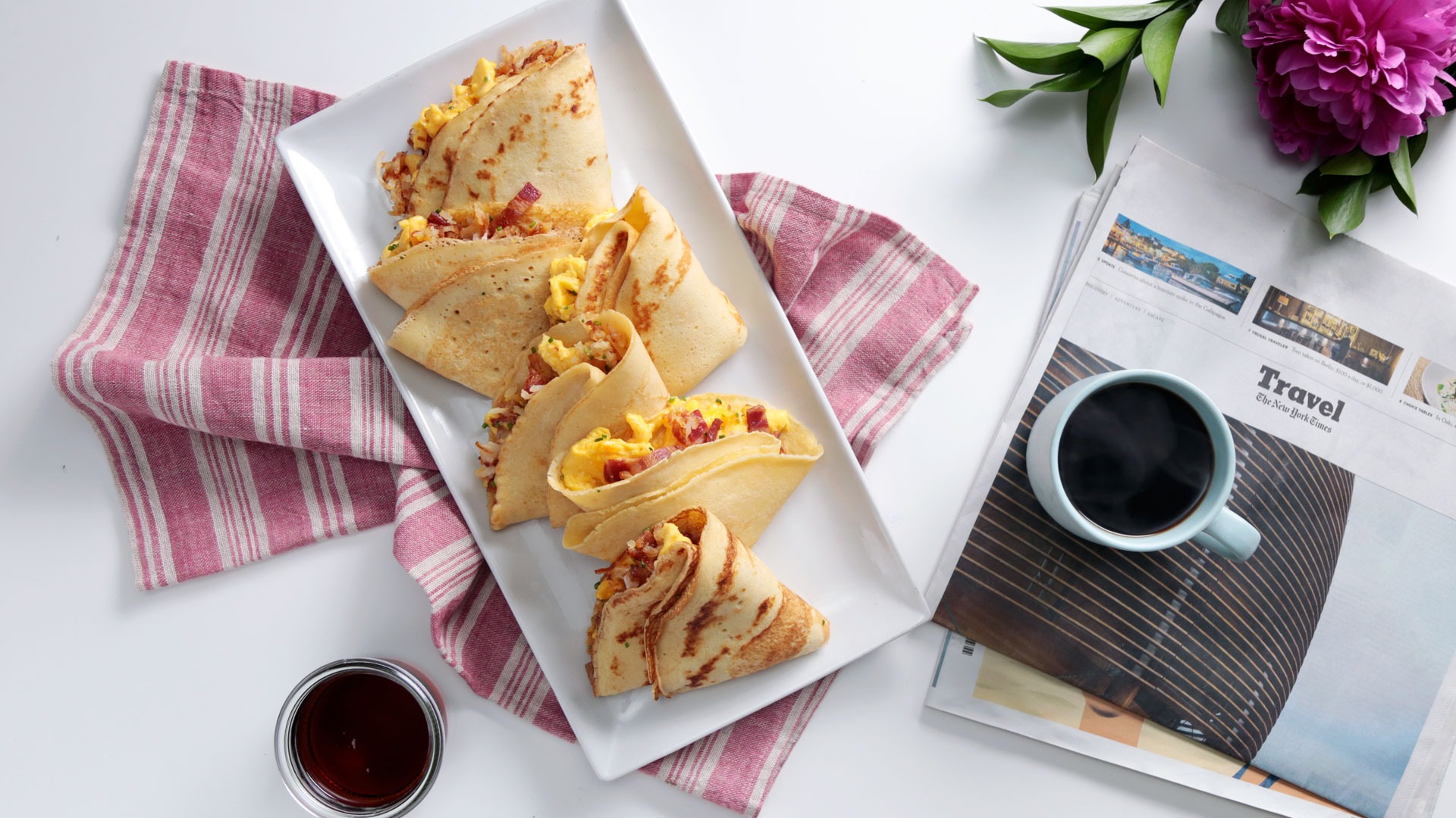 Bacon & Egg Pancake Pockets | Tastemade