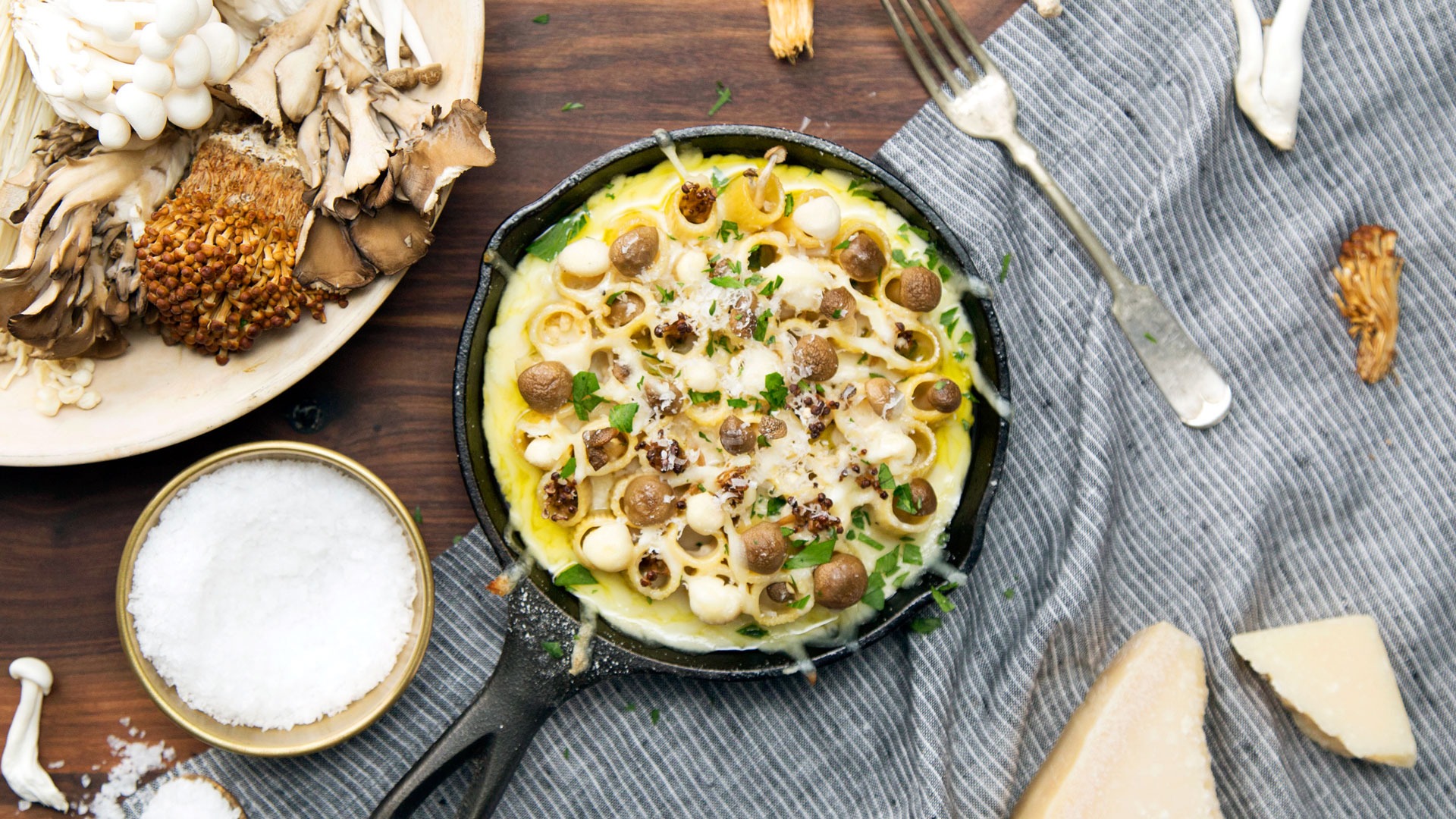 Mini Mushroom Alfredo Bakes | Tastemade