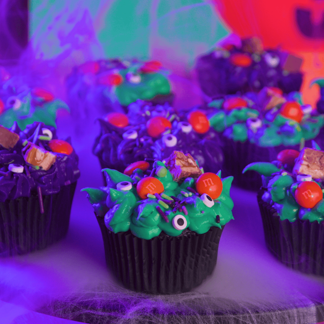 SNICKERS® Monster Mash Cupcakes | Tastemade