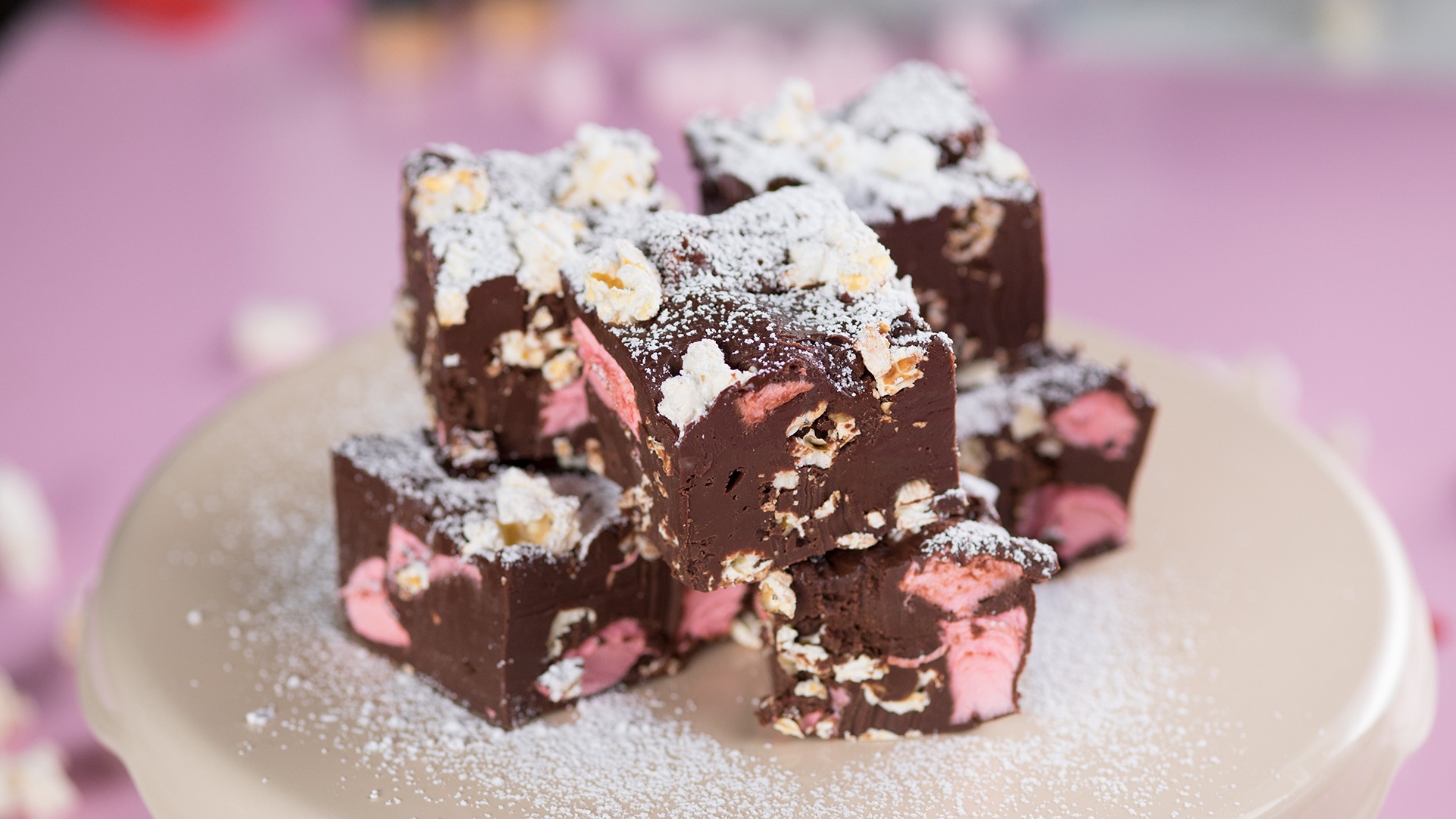 Rocky Road Popcorn Fudge | Tastemade