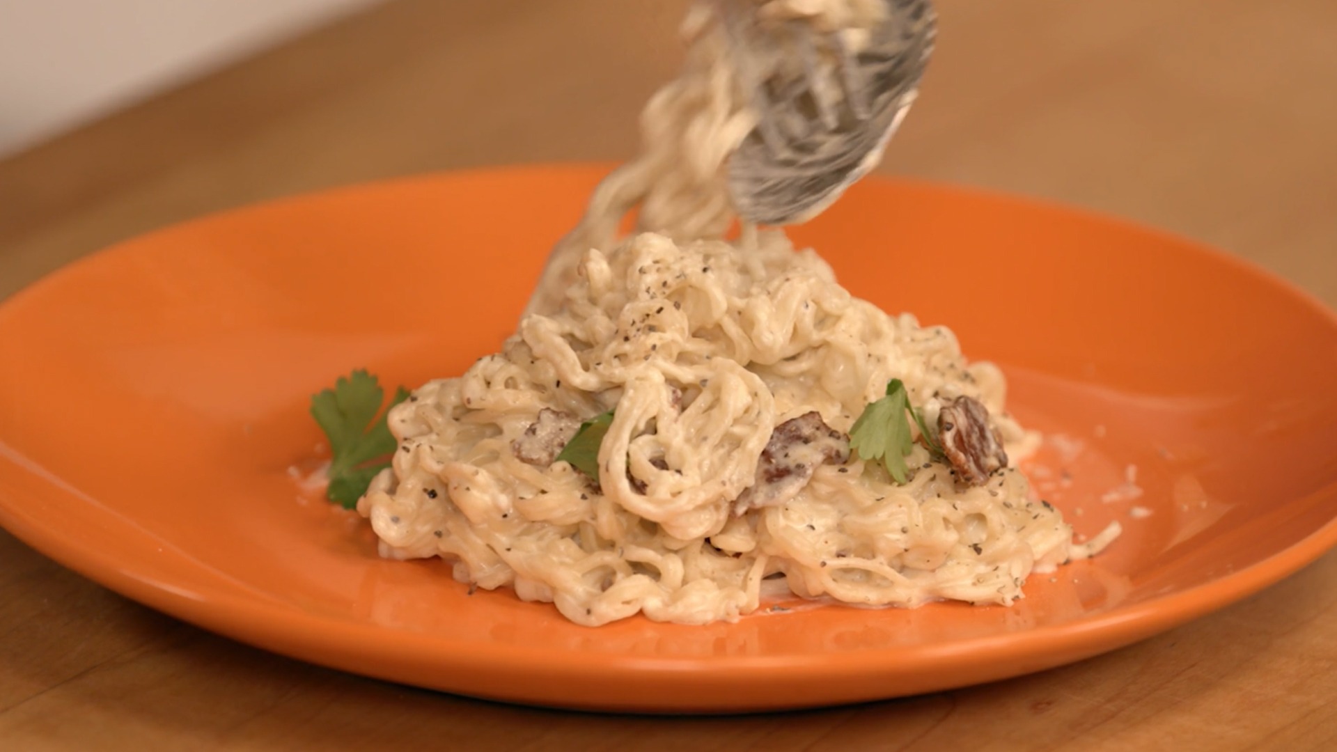 Carbonara Ramen Pasta | Tastemade
