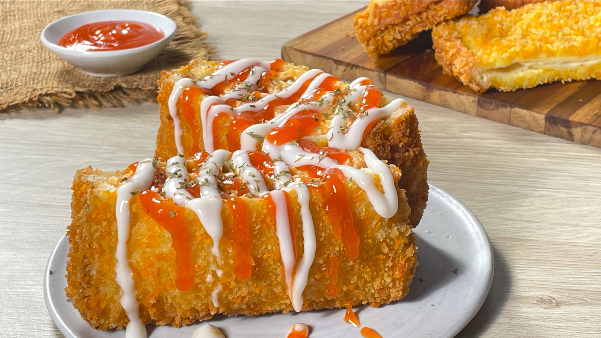 Roti Goreng Isi Mayo Keju | Tastemade