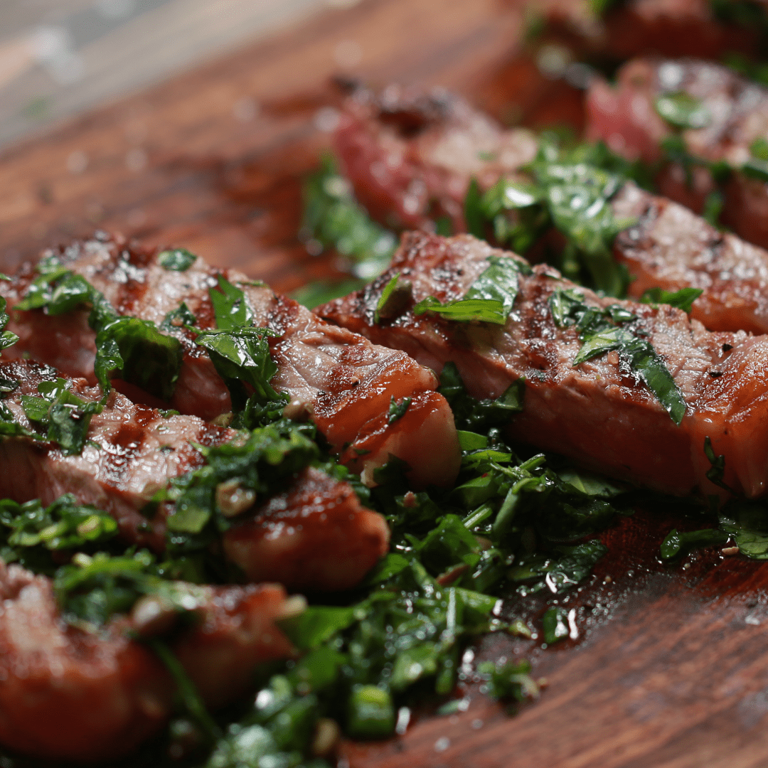 Grilled Steak With Chimichurri Sauce | Tastemade