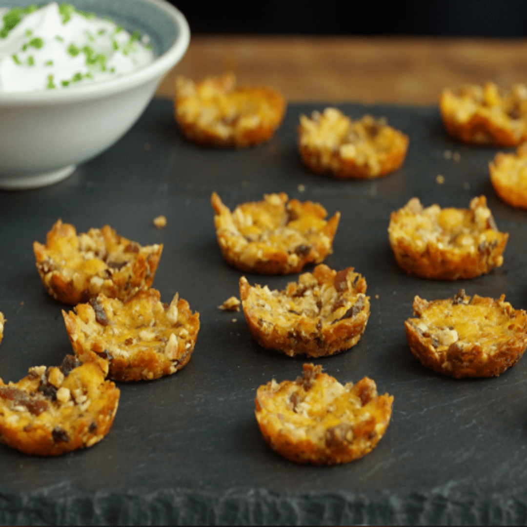 Crunchy Loaded Gluten-Free Baked Potato Crackers | Tastemade