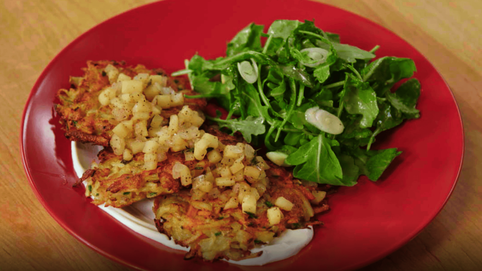 Potato Pancakes with Apple Onion Compote | Tastemade