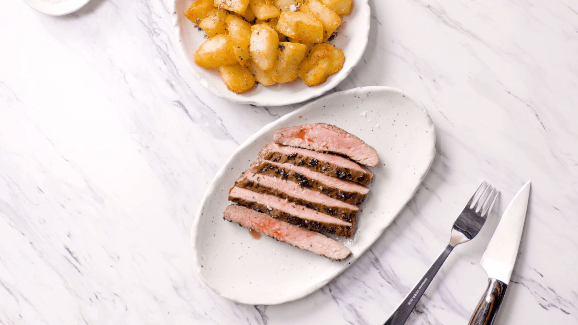 Grilled Flank Steak and Beef Fat-Fried Potatoes | Tastemade